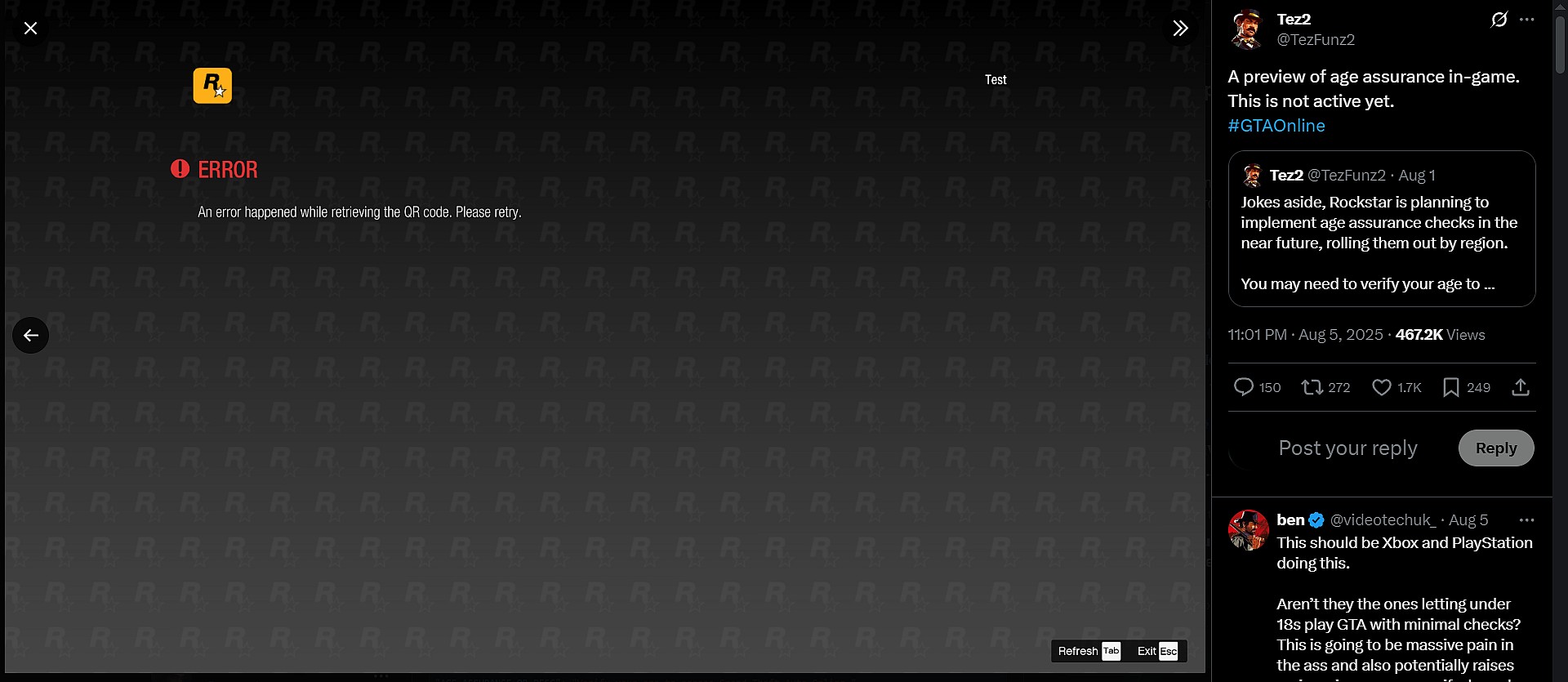 Rockstar Games Reportedly Implementing Age Verification In 'Grand Theft ...