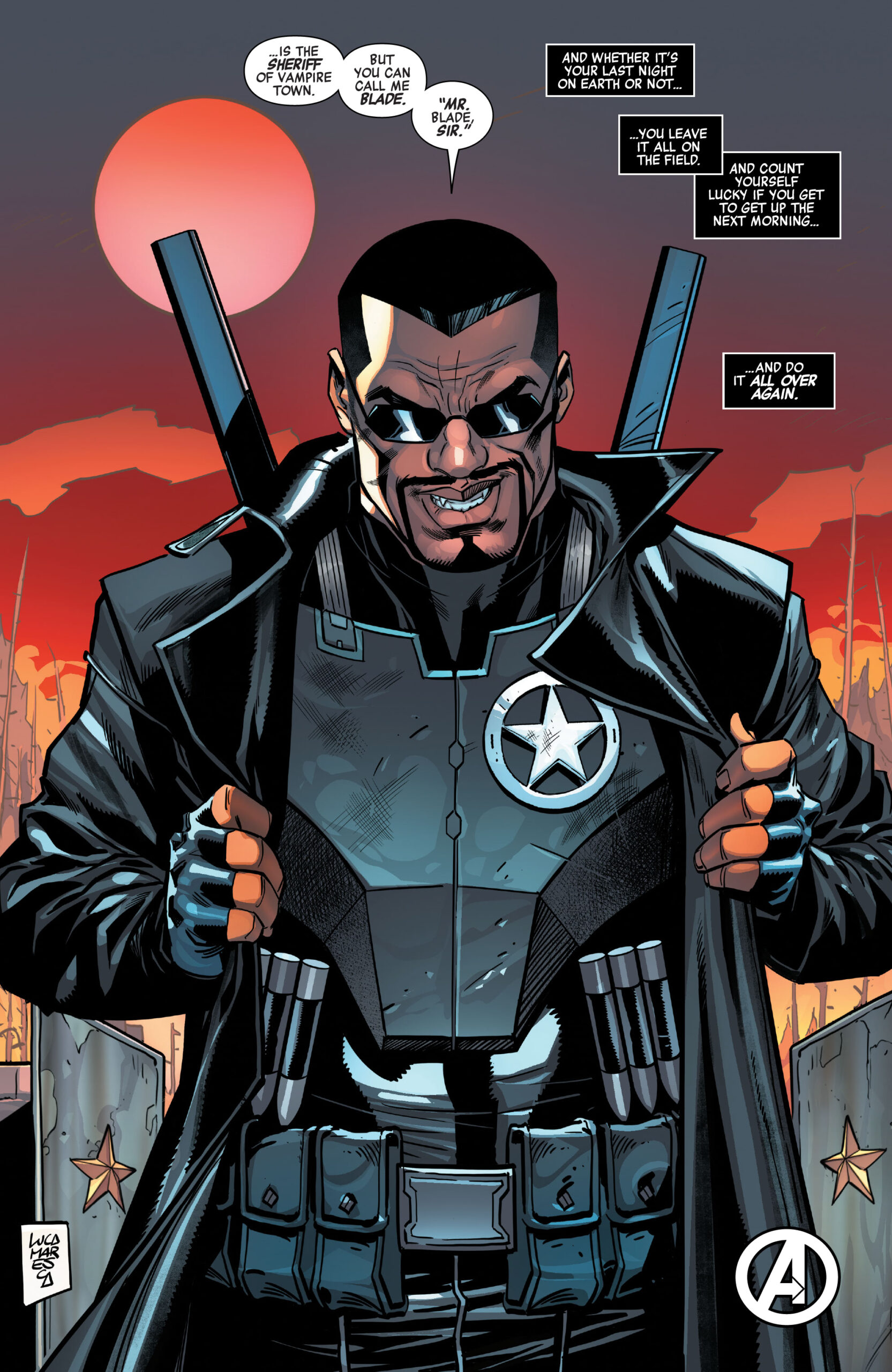 Blade Marvel Art